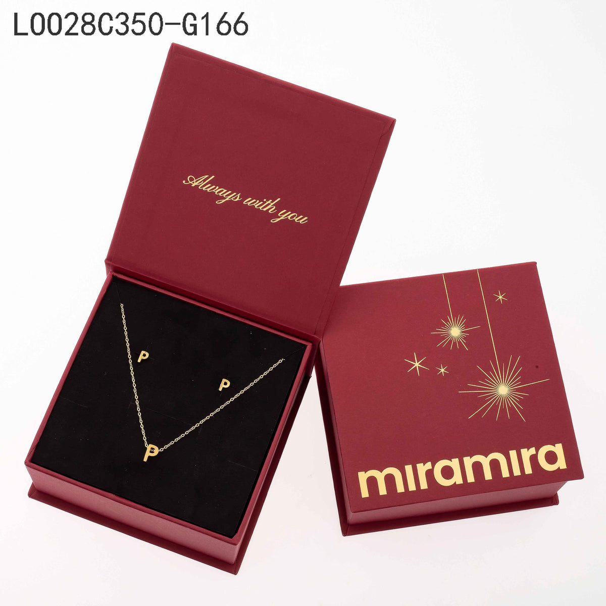 Pack de bisutería en forma de letra p – Miramira Jewelry