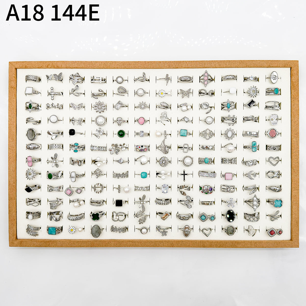 [A18 144E] ANILLO MIX PLATEADO 144UNDS – Miramira Jewelry