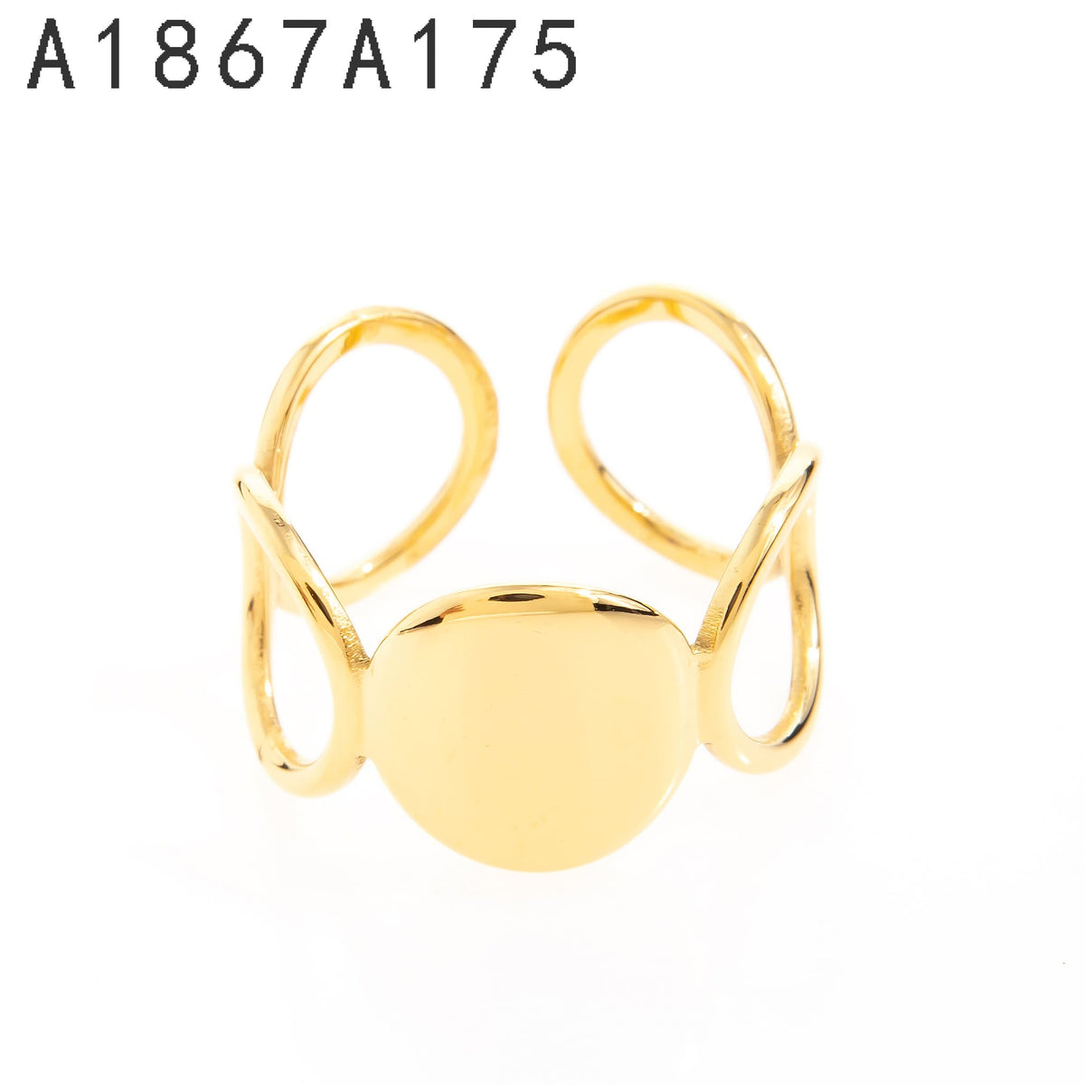 Stainless steel ring circle shapes – Miramira Jewelry